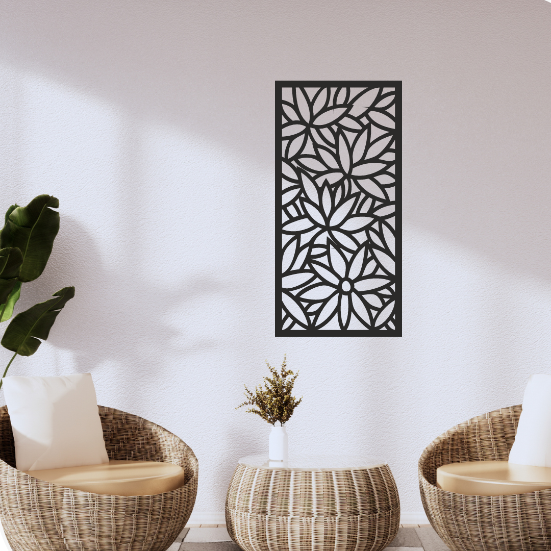 Wandpaneel van metaal design "Daisy" - Shop nu